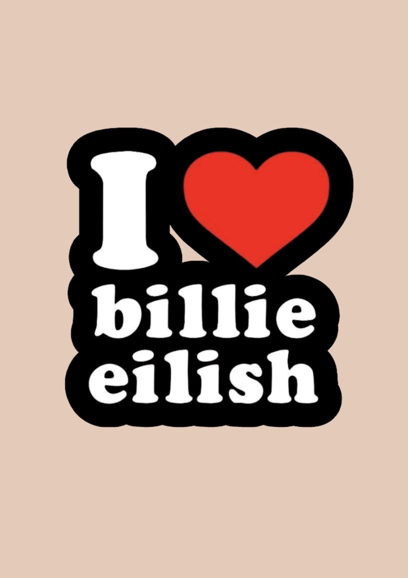 Billie Eilish | Sticker Bundle | 24 PNG Stickers | Instant Download - Etsy