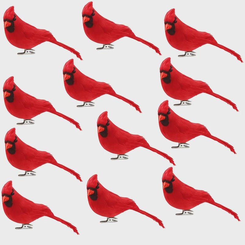 Red Bird Photo Ornament - Etsy