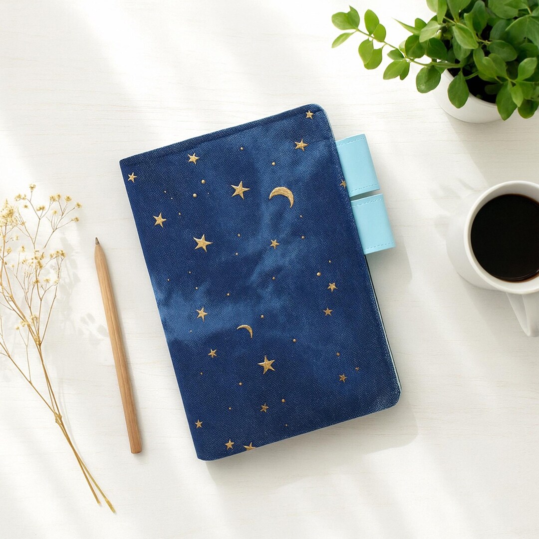 Night Sky Hobonichi Style Weeks A5 A6 Cover 2026 Refillable Notebook ...