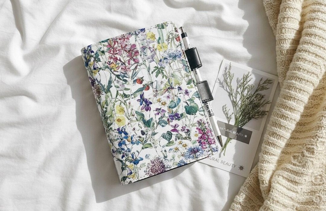 Flower Hobonichi Style Weeks A5 A6 Cover 2026 Refillable Notebook Cover ...