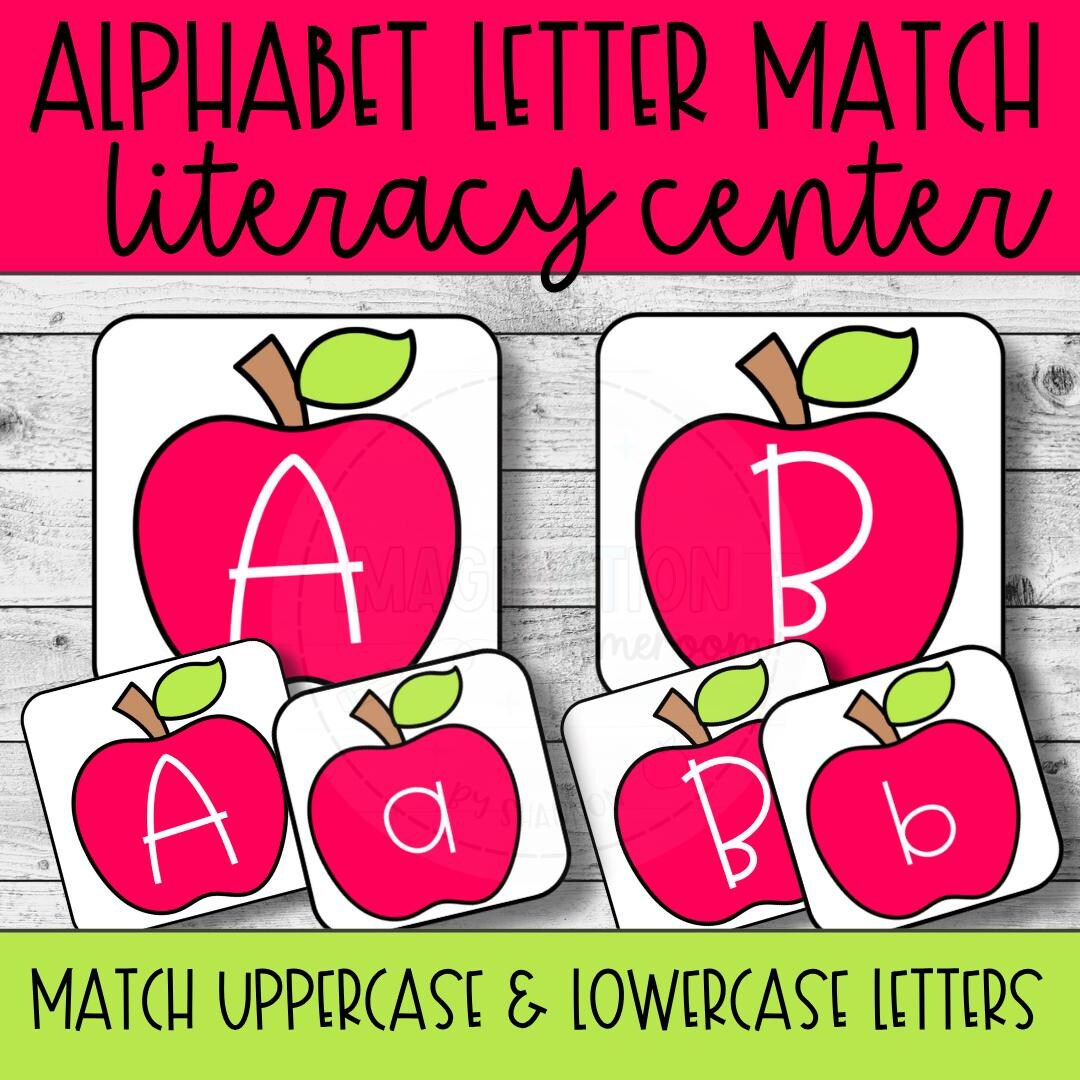 Fall ABC Apple Matching Game Printable Letter Recognition in Preschool ...