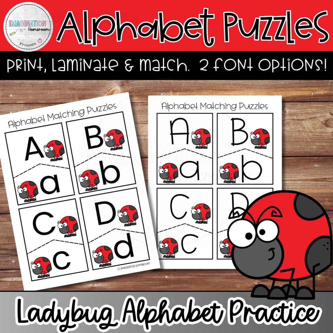 Alphabet de coccinelles à imprimer pour les enfants d'âge préscolaire ...