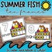 Fish Ten Frame Playdoh Mats for Numbers 1-10 Summer Ocean Counting ...