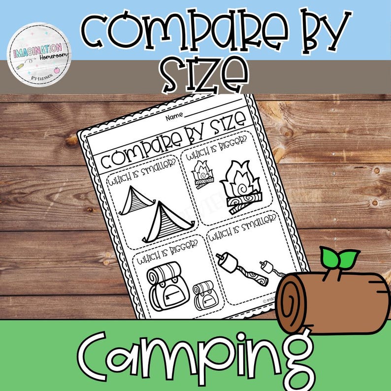 Camping Size Sorting Worksheets for Preschool and Kindergarten ...
