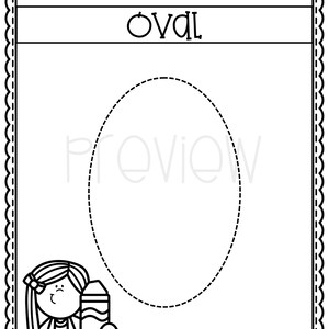 Oval Shape Tracing Worksheets for Preschool and Pre-k Fine Motor Skills ...
