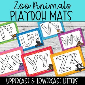 Zoo Animals Alphabet Tracing Worksheets – Preschool & Kindergarten ...