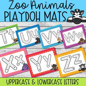 Zoo Animals Alphabet Tracing Worksheets – Preschool & Kindergarten ...