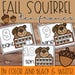 Fall Squirrel Ten Frame Mats Numbers 1 to 10 for Preschool and ...