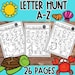 Ocean Animals I Spy Alphabet Worksheets, Uppercase Letter Recognition ...