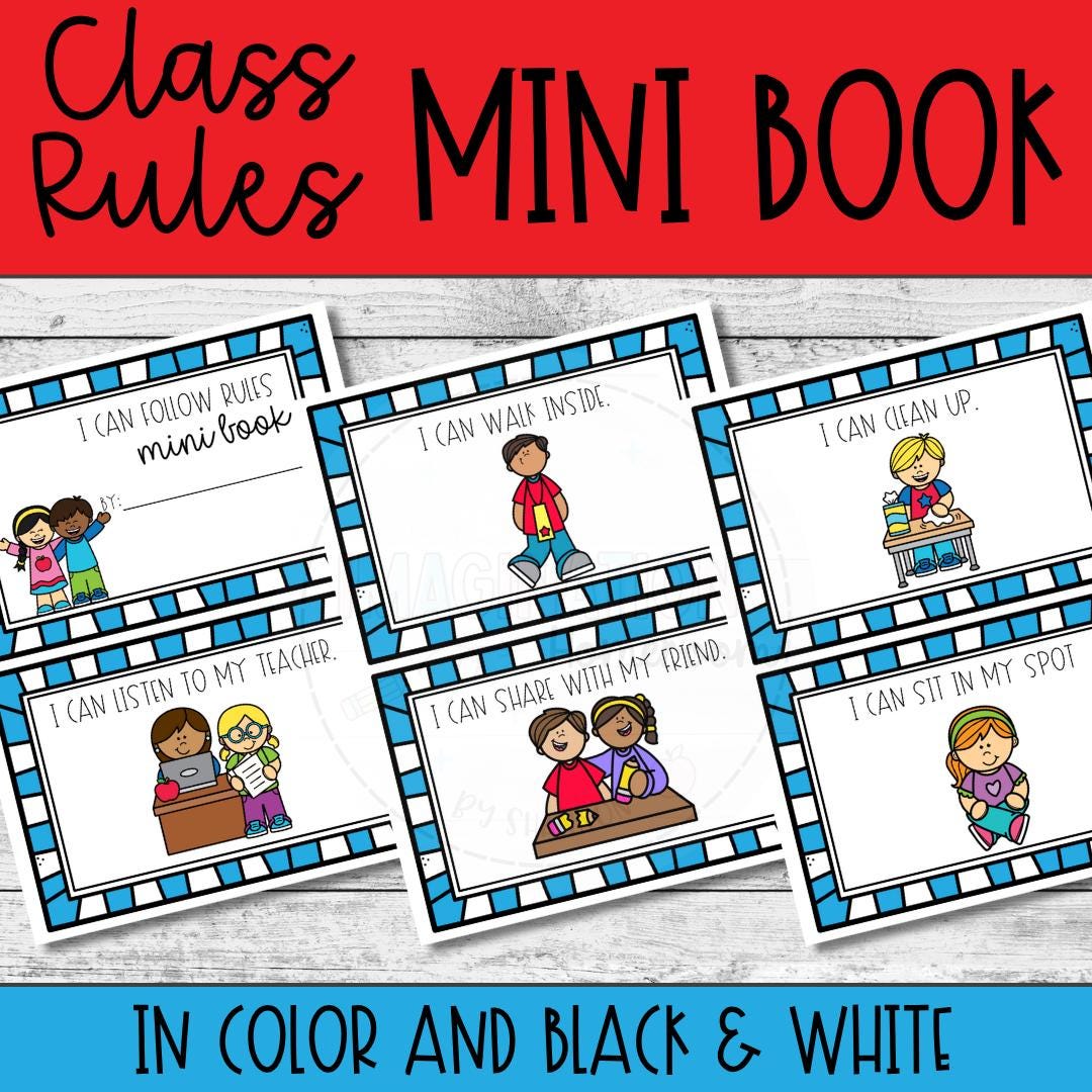 Printable Back to School Mini Book for Kindergarten and Preschool ...