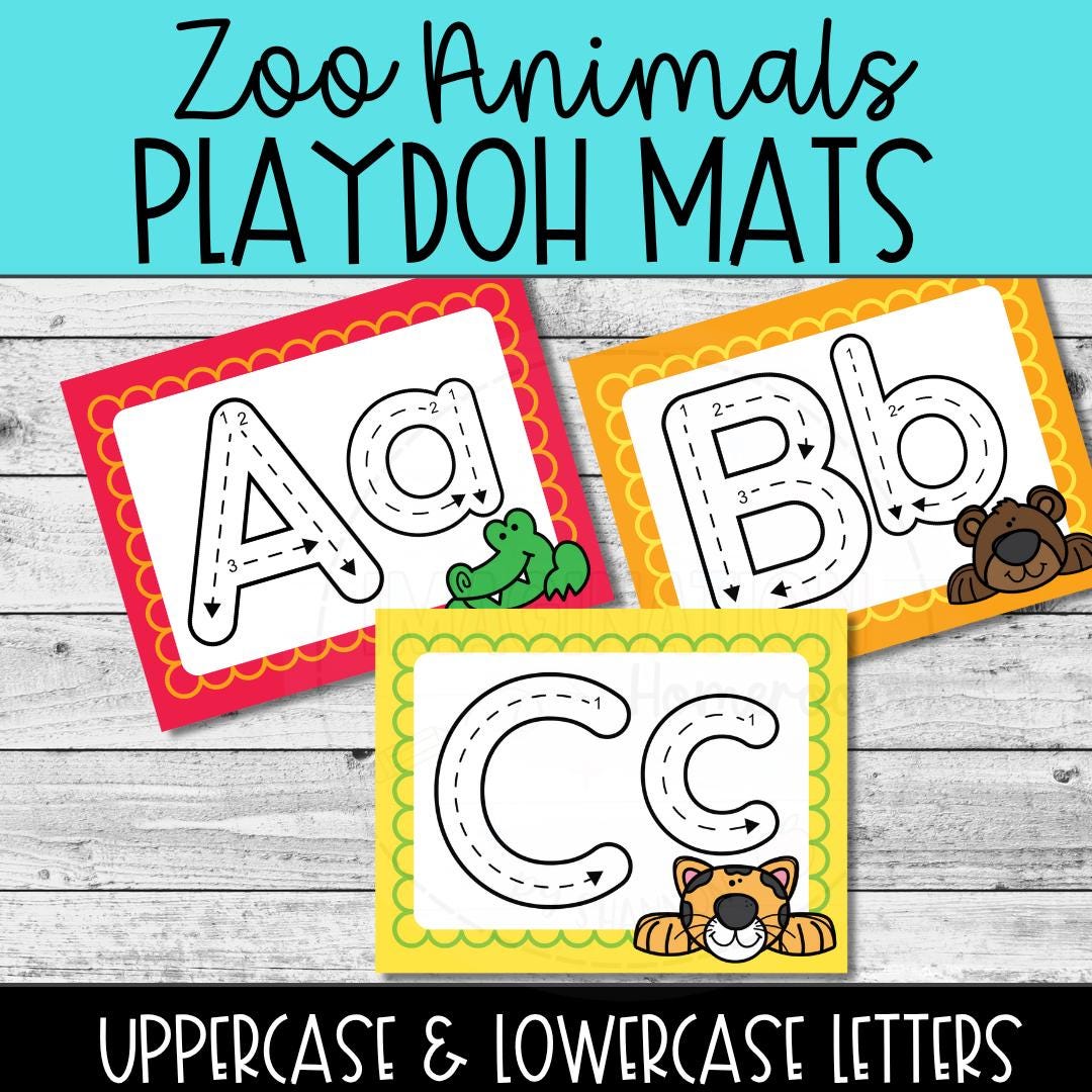 Zoo Animals Alphabet Tracing Worksheets – Preschool & Kindergarten ...
