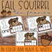 Fall Squirrel Ten Frame Mats Numbers 1 to 10 for Preschool and ...