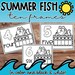 Fish Ten Frame Playdoh Mats for Numbers 1-10 Summer Ocean Counting ...