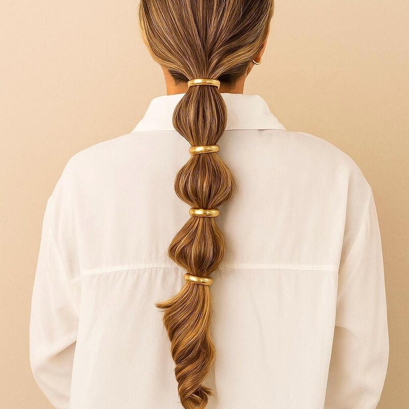 Ponytail Hair Rings - Etsy UK