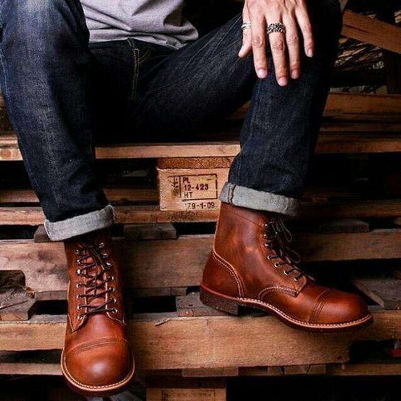 Leather Boots Toe Cap - Etsy