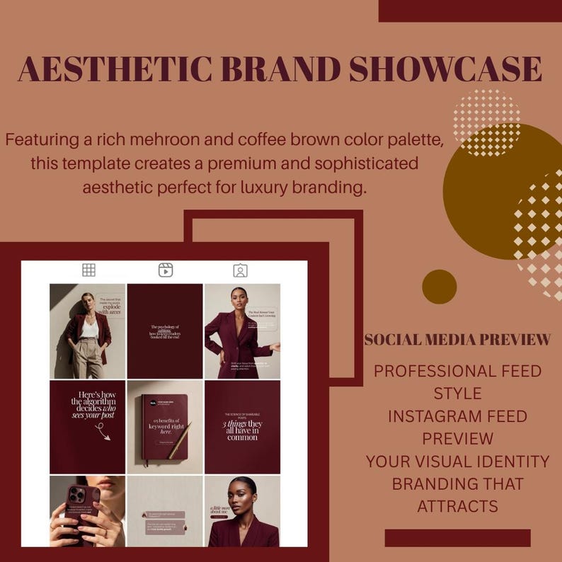 Instagram Carousel Canva Template: Editable Social Media Post (digital ...