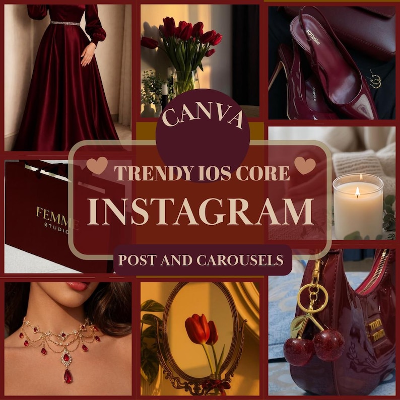 Instagram Carousel Canva Template: Editable Social Media Post (digital ...