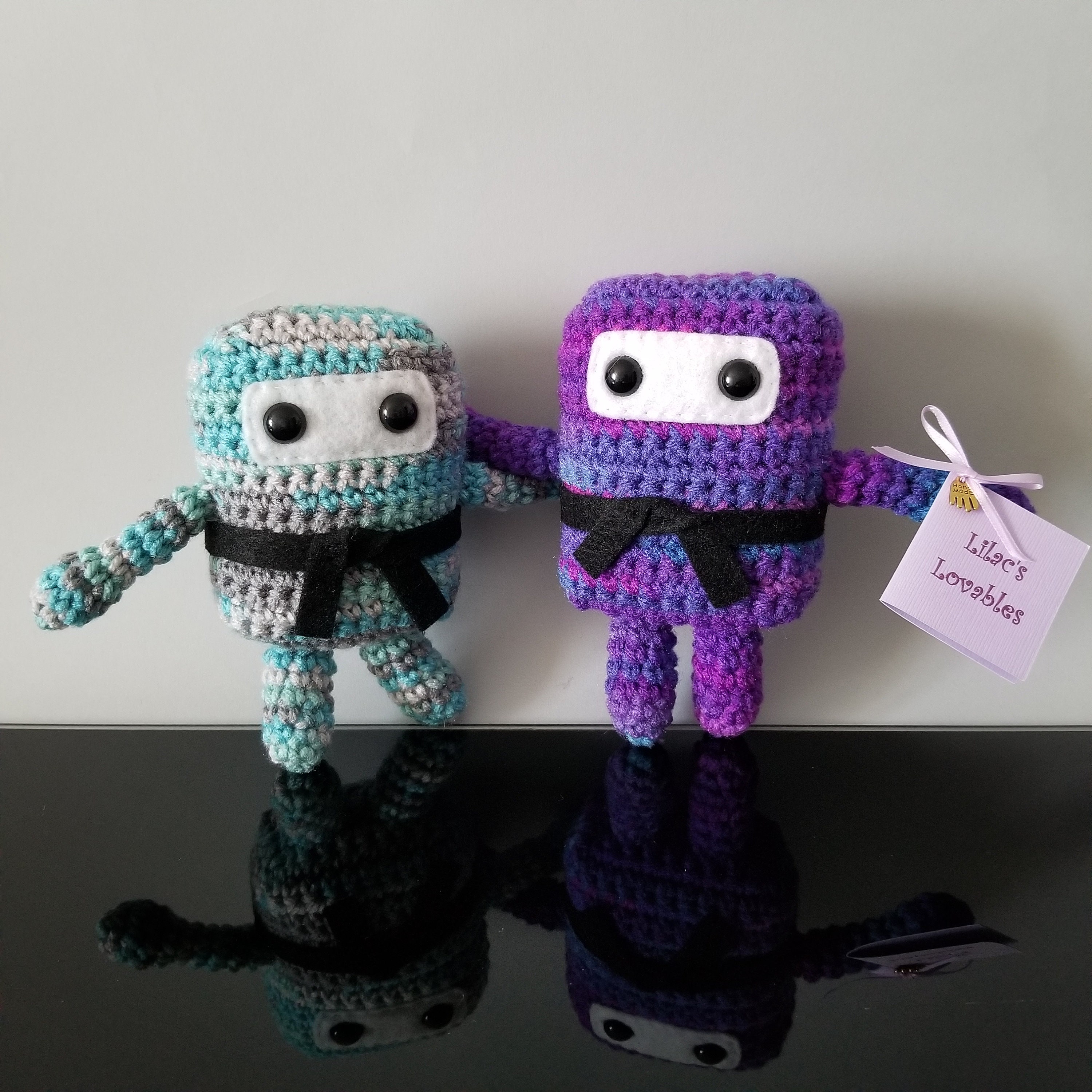 Mini Ninja Plush - Grape Fizz / Blue / Purple / Pink - Craft Eyes 3 Yrs ...