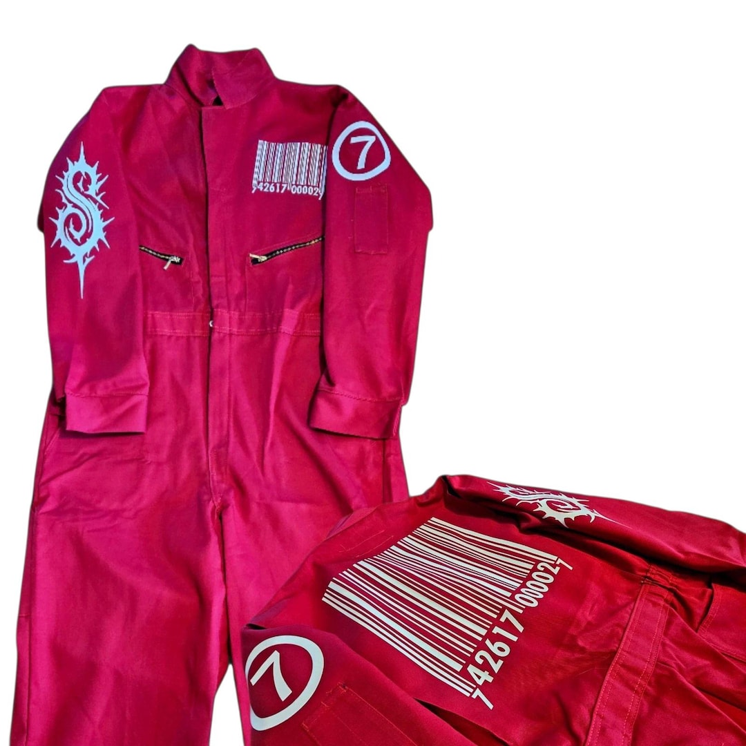 Slipknot Iowa Era Red Jumpsuit, Custom Number Halloween Cosplay - Etsy