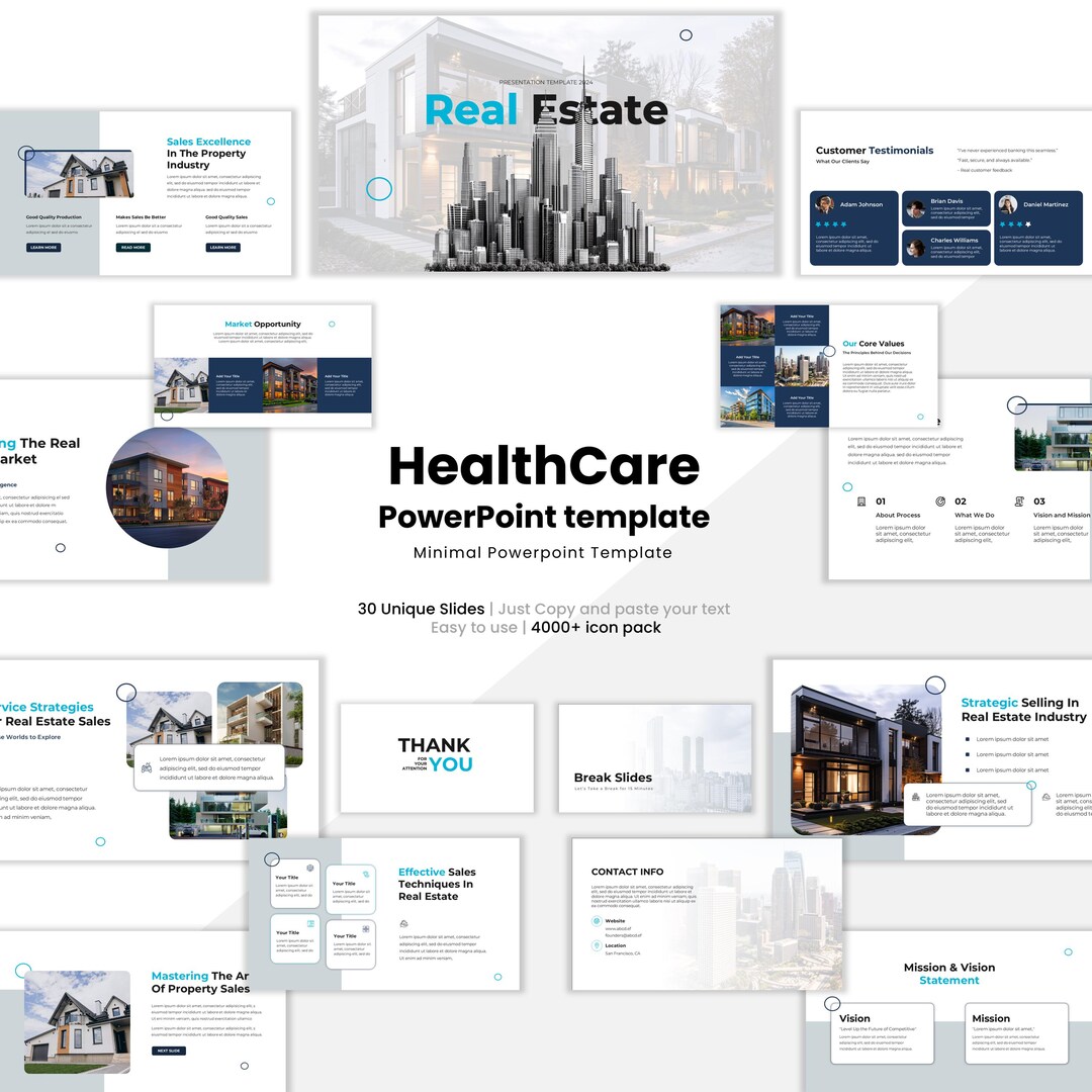 Real Estate Powerpoint Template | Realtor Presentation | Editable Pitch ...