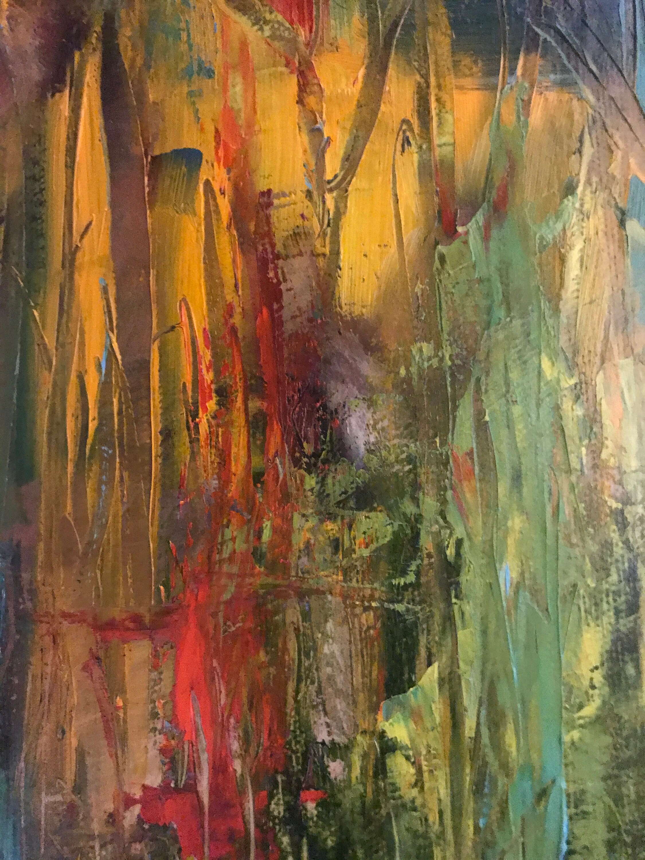 Abstract, Hidden Secrets, Original Oil Painting, Palette Knife ...