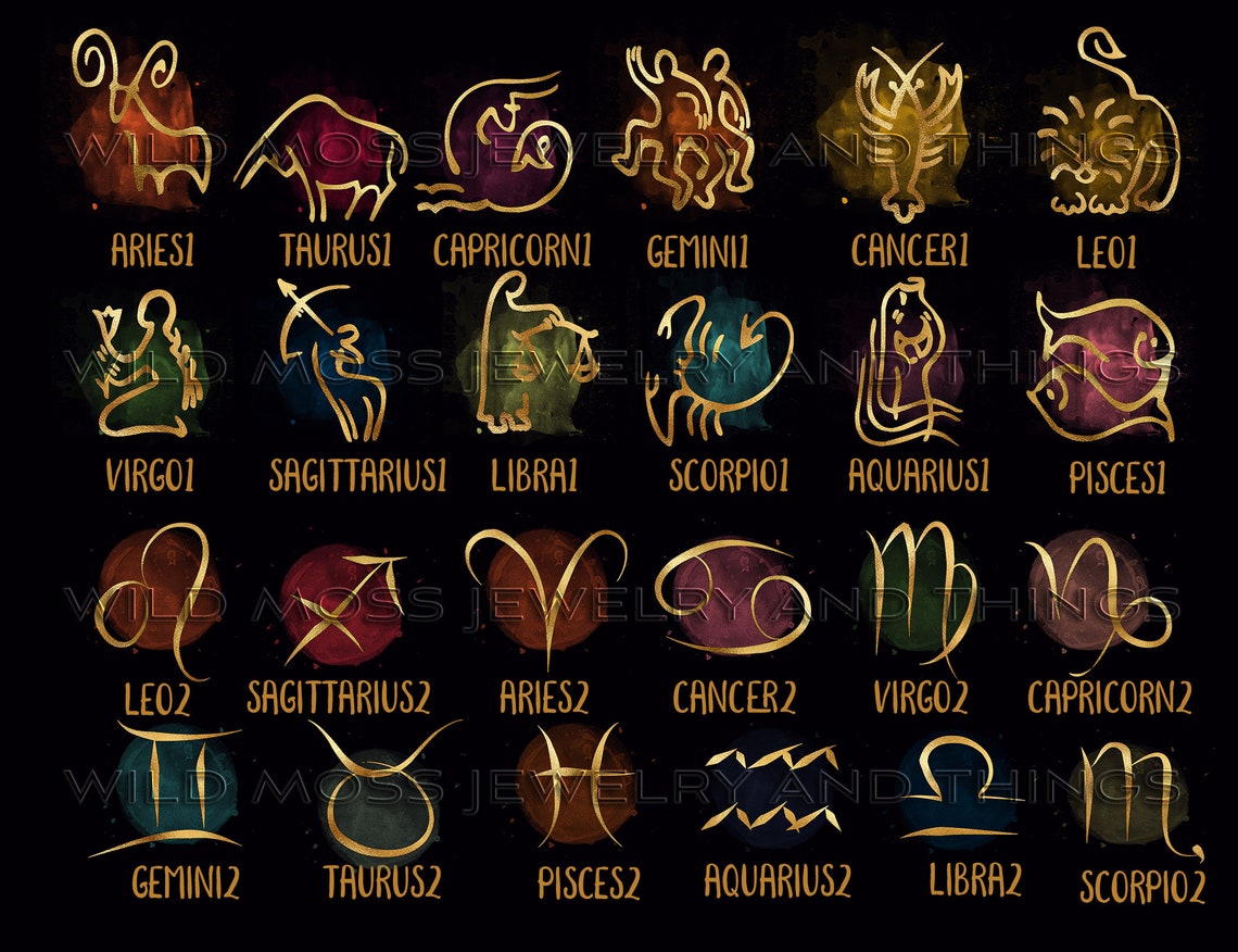 Zodiac Astrological Signs All Signs Available Scrabble Tile Pendant ...