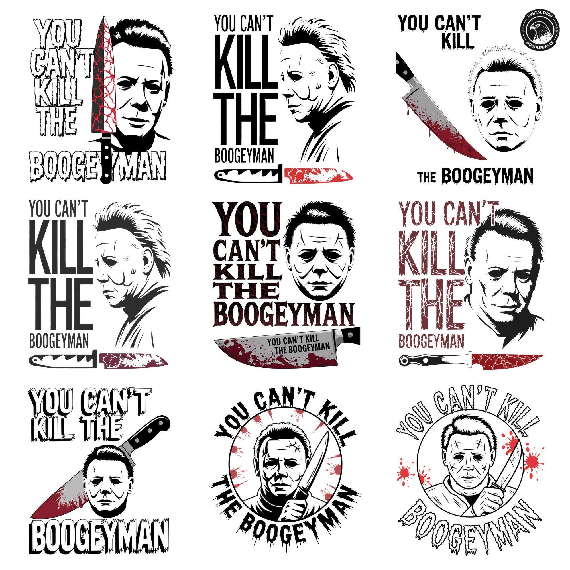 20+ Myers Horror 90s Png Bundle, You Can't Kill the Boogeyman Png ...