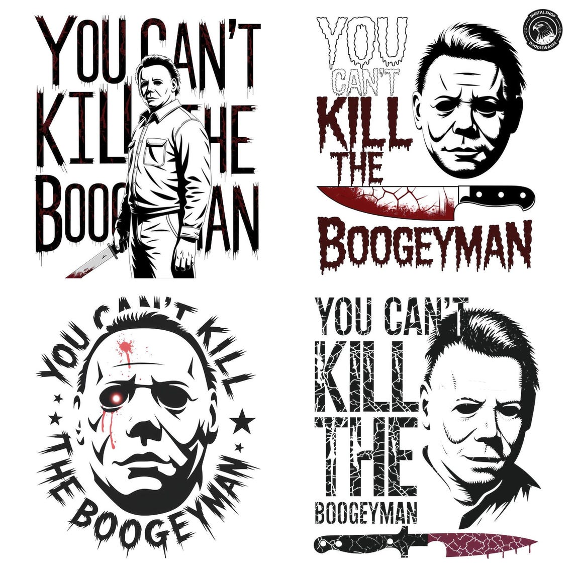 20+ Myers Horror 90s Png Bundle, You Can't Kill the Boogeyman Png ...