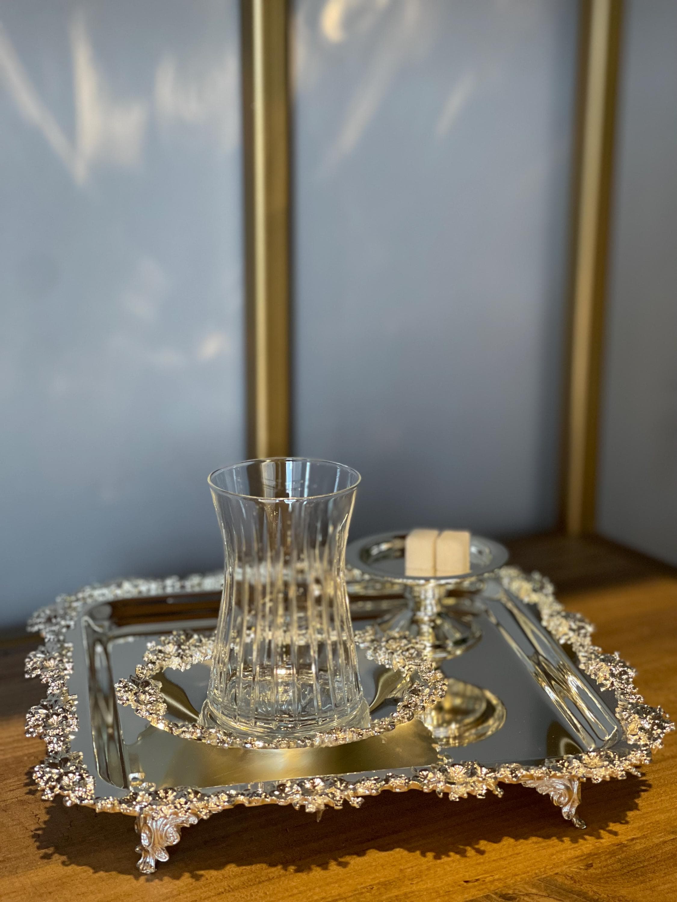 Handmade Silver Plated Serving Tray: Elegant Coffee & Tea Decor - Etsy