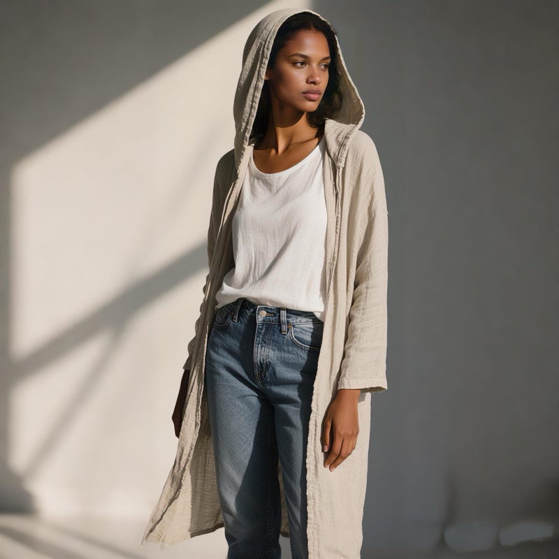 Linen Duster Coat - Etsy