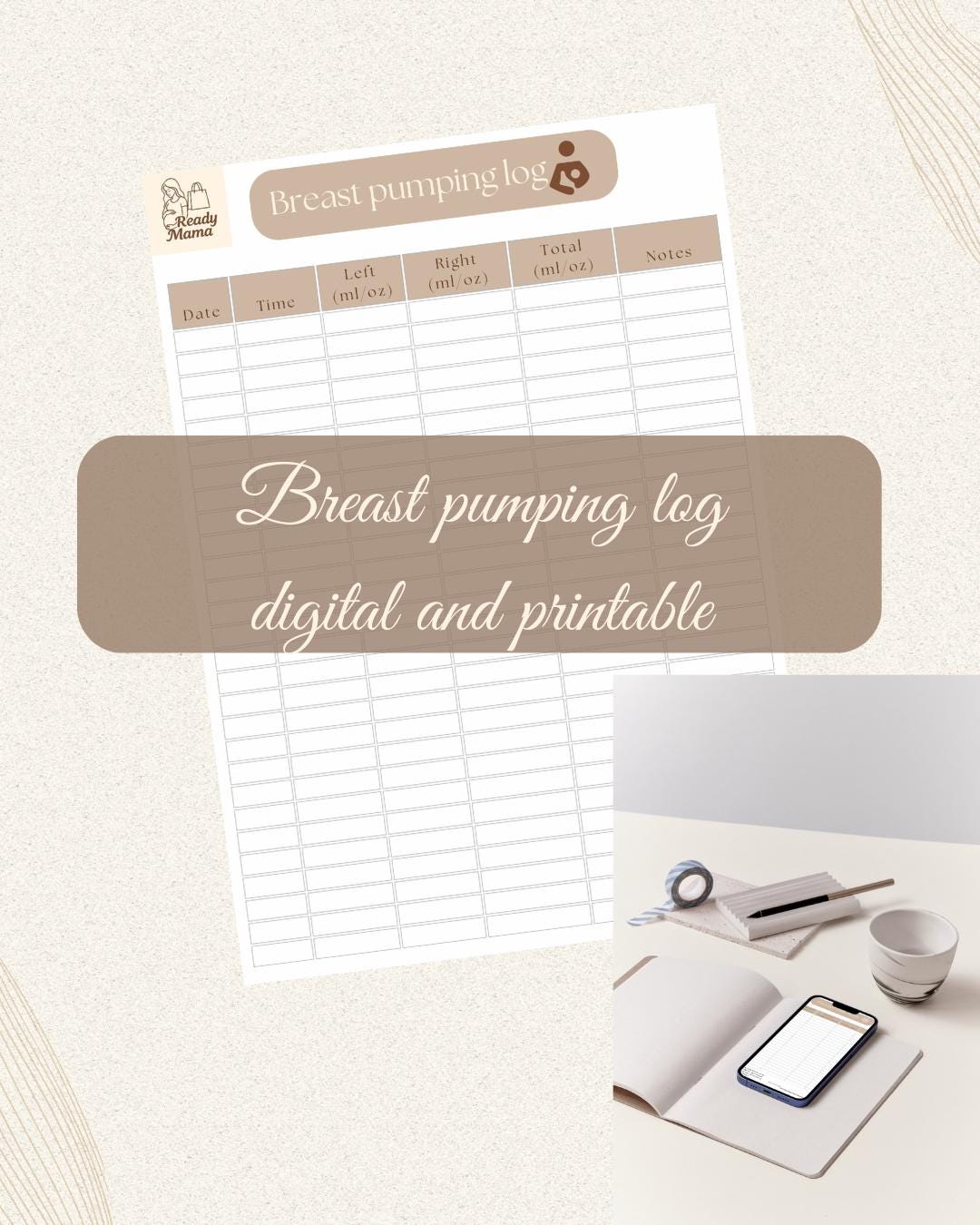 Printable Breast Pumping Log | Breastmilk Expression Tracker | Pumping ...