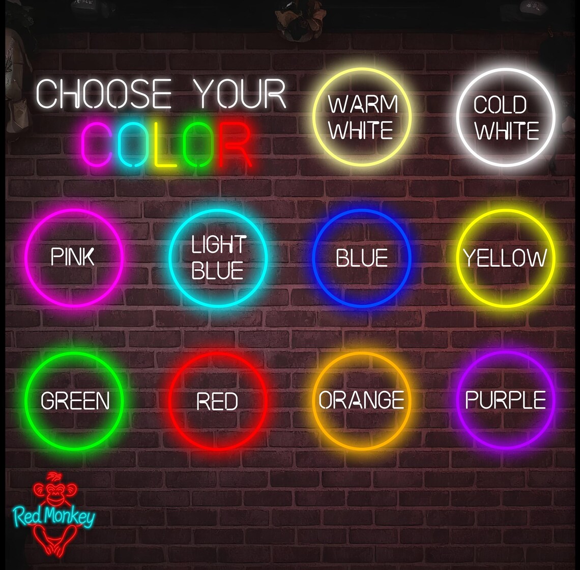 Dirt Bike Neon Sign – LED Motocross Wall Light, Garage or Man Cave ...