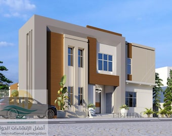 2 Floor Modern House Plan Plot Size 20x30 Meter (AR + S T + Electrical+ ...