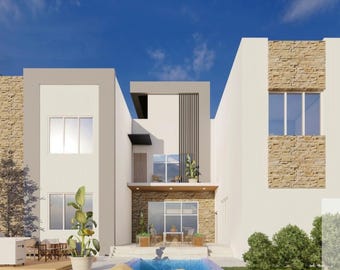 2 Floor Modern House Plan Plot Size 20x30 Meter (AR + S T + Electrical+ ...