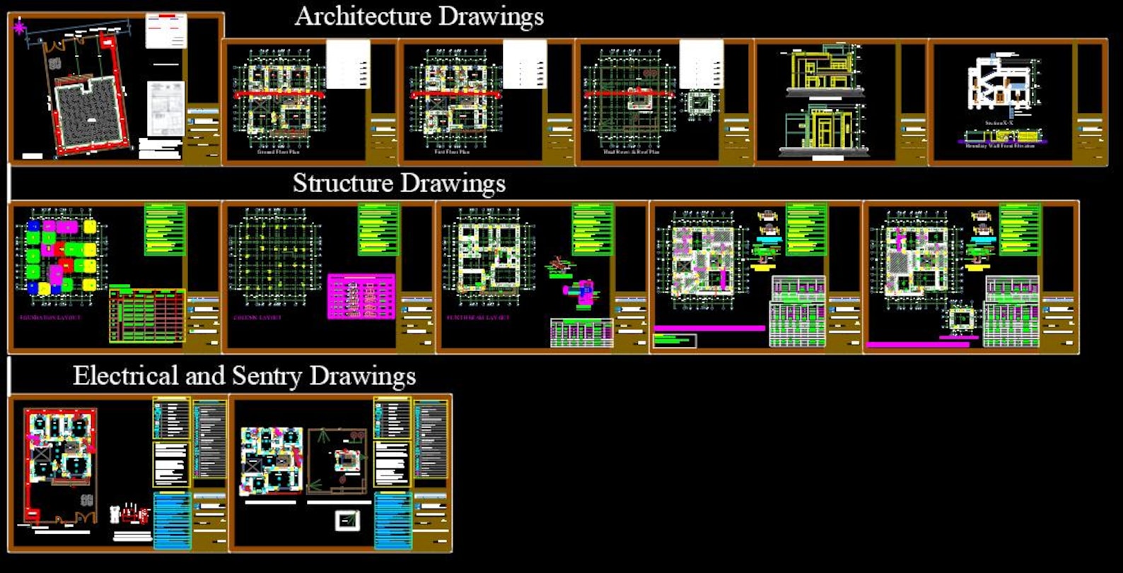 2 Floor Modern House Plan Plot Size 20x30 Meter (AR + S T + Electrical+ ...