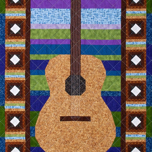 Guitar Quilt Pattern - Etsy