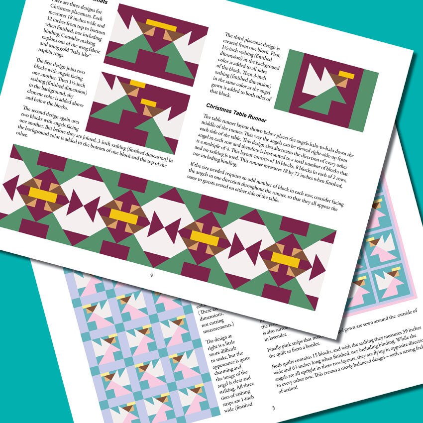 Angel Action Patchwork Quilt Block Pattern - Etsy