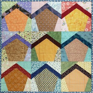 Crazy Birdhouse Patchwork Quilt Block Pattern - Etsy