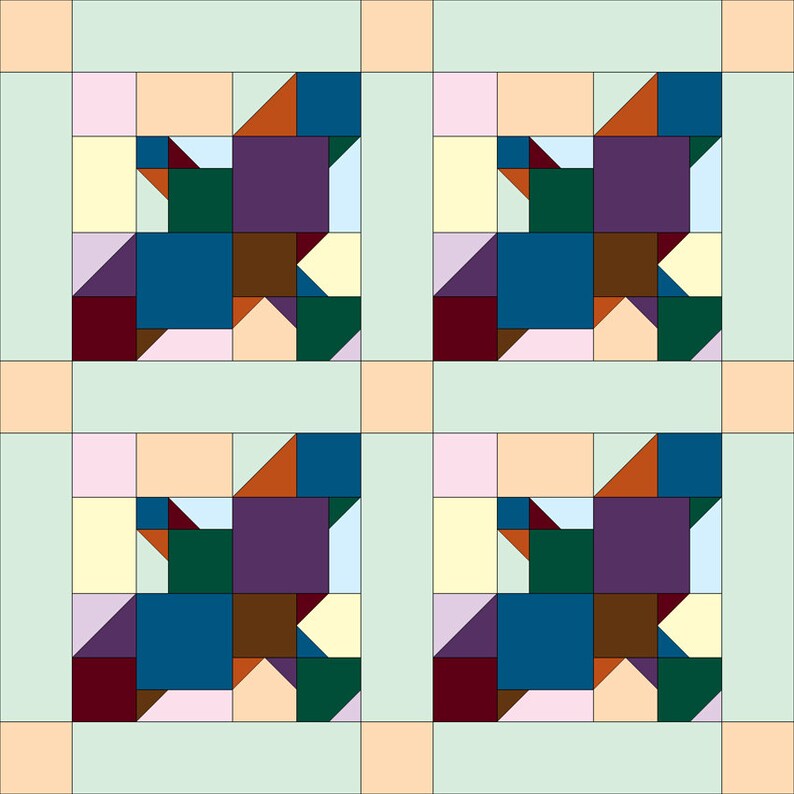 Prairie Chicken Patchwork Quilt Block Pattern - Etsy