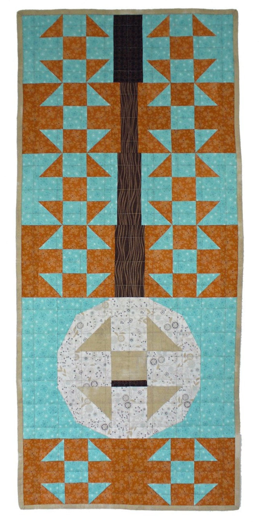 Shoofly Banjo Patchwork Quilt Art/block Pattern - Etsy
