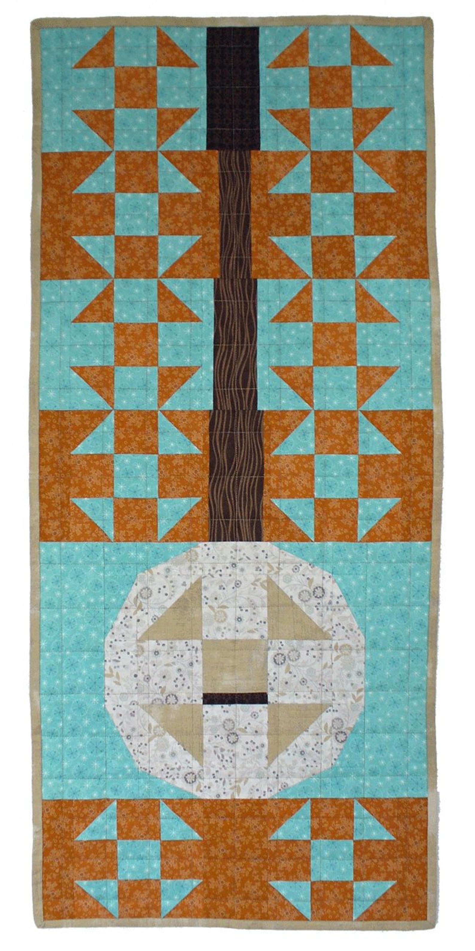 Shoofly Banjo Patchwork Quilt Art/block Pattern - Etsy