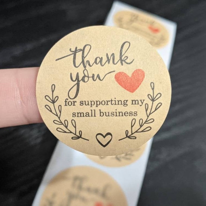 Cute Thankyou Stickers - Etsy