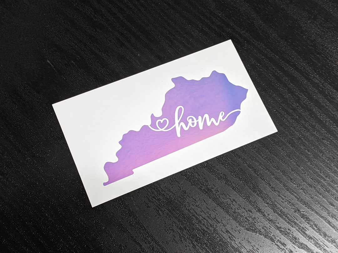 Home State Kentucky Permanent Vinyl Decal Sticker in Gorgeous ...