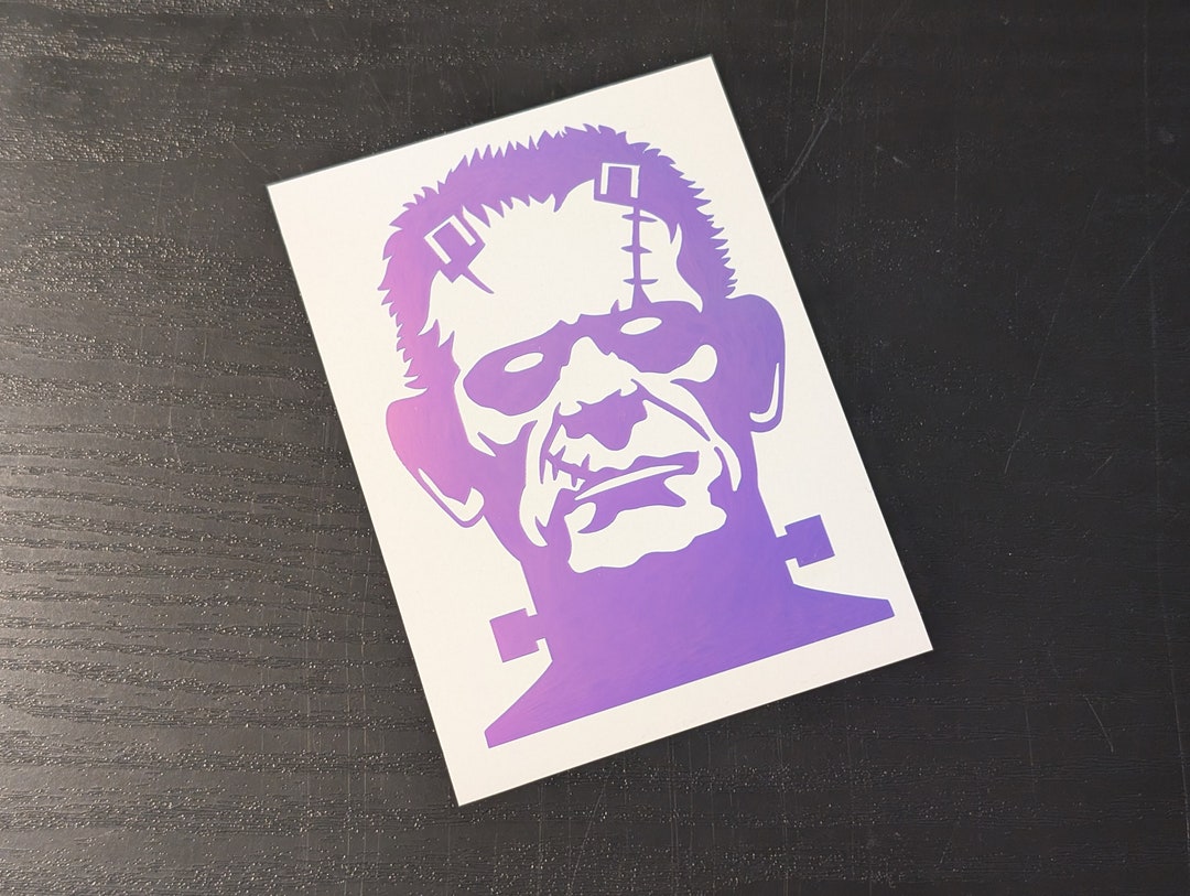 Frankenstein Movie Classic Monster Permanent Vinyl Decal in Gorgeous ...