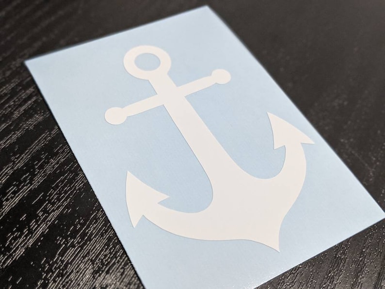 Anchor Nautical Permanent Vinyl Decal Sticker in Gorgeous | Etsy