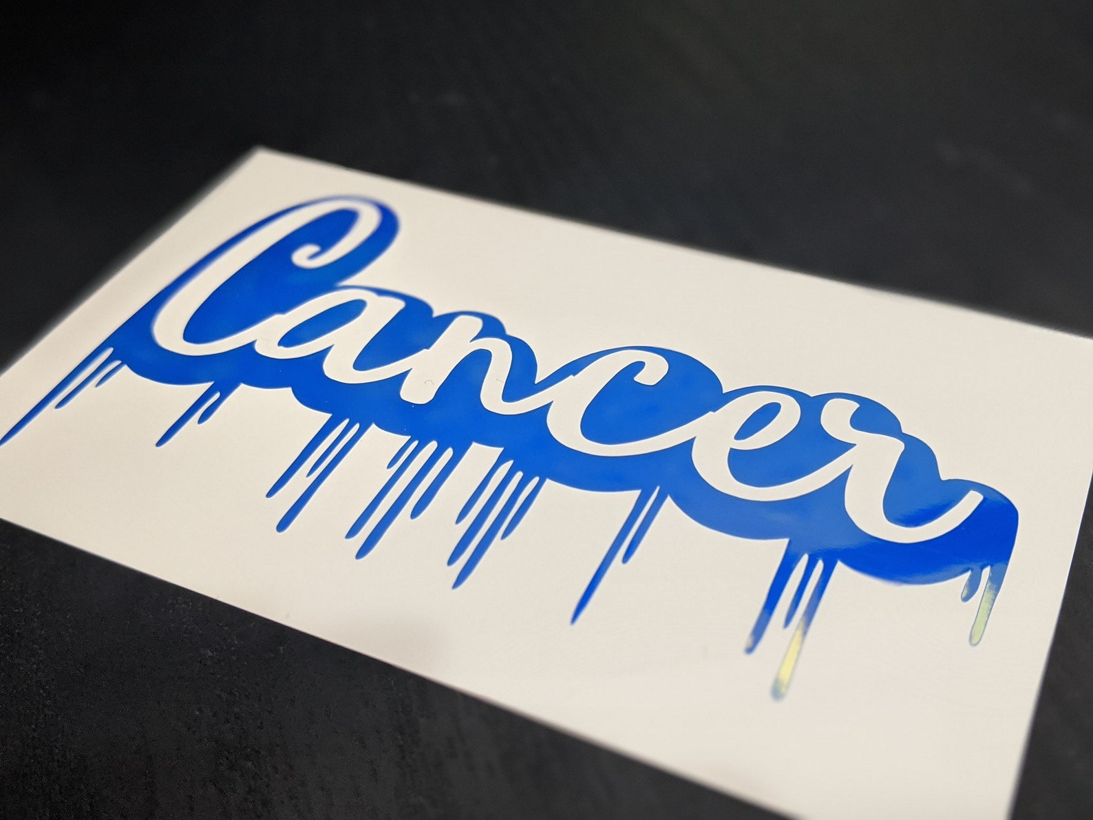 Cancer Zodiac Sign Graffiti Permanent Vinyl Decal in Alluring - Etsy UK