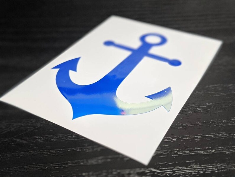 Anchor Nautical Permanent Vinyl Decal Sticker in Gorgeous | Etsy