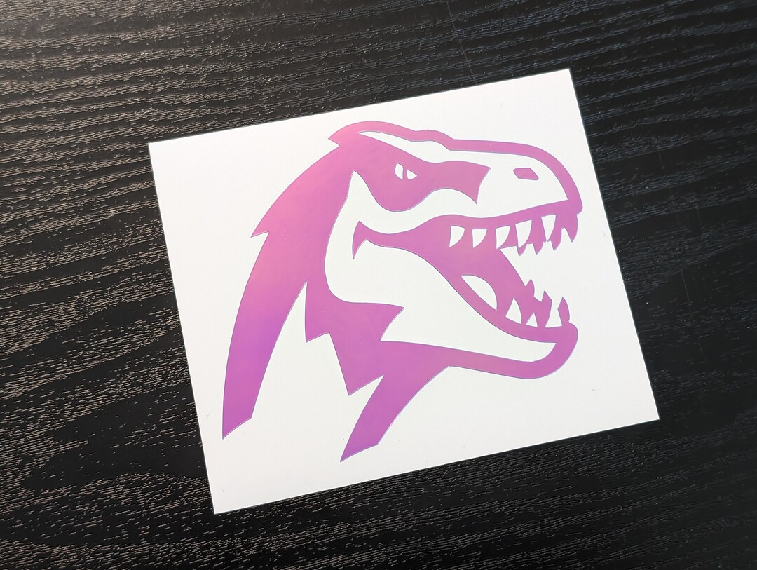T-rex Dinosaur Face Permanent Vinyl Decal Sticker in Gorgeous ...