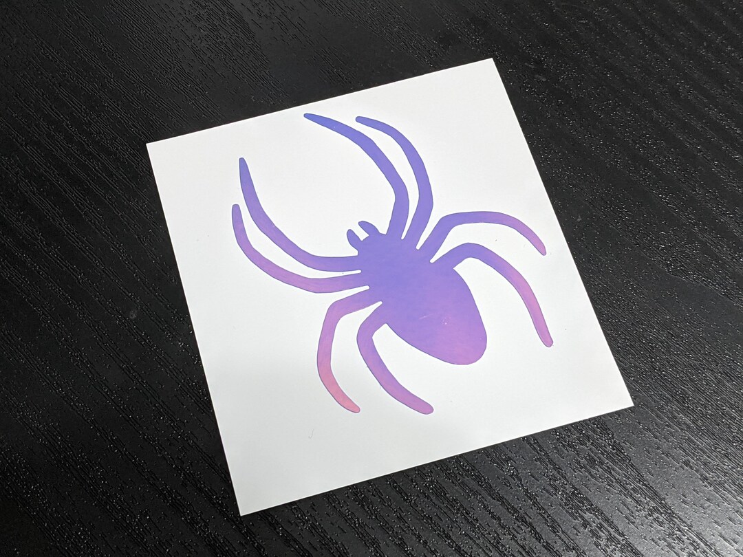 Spider Permanent Vinyl Decal in Gorgeous Holographic or Various Colors ...