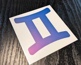 Gemini Zodiac Symbol Decal - Etsy